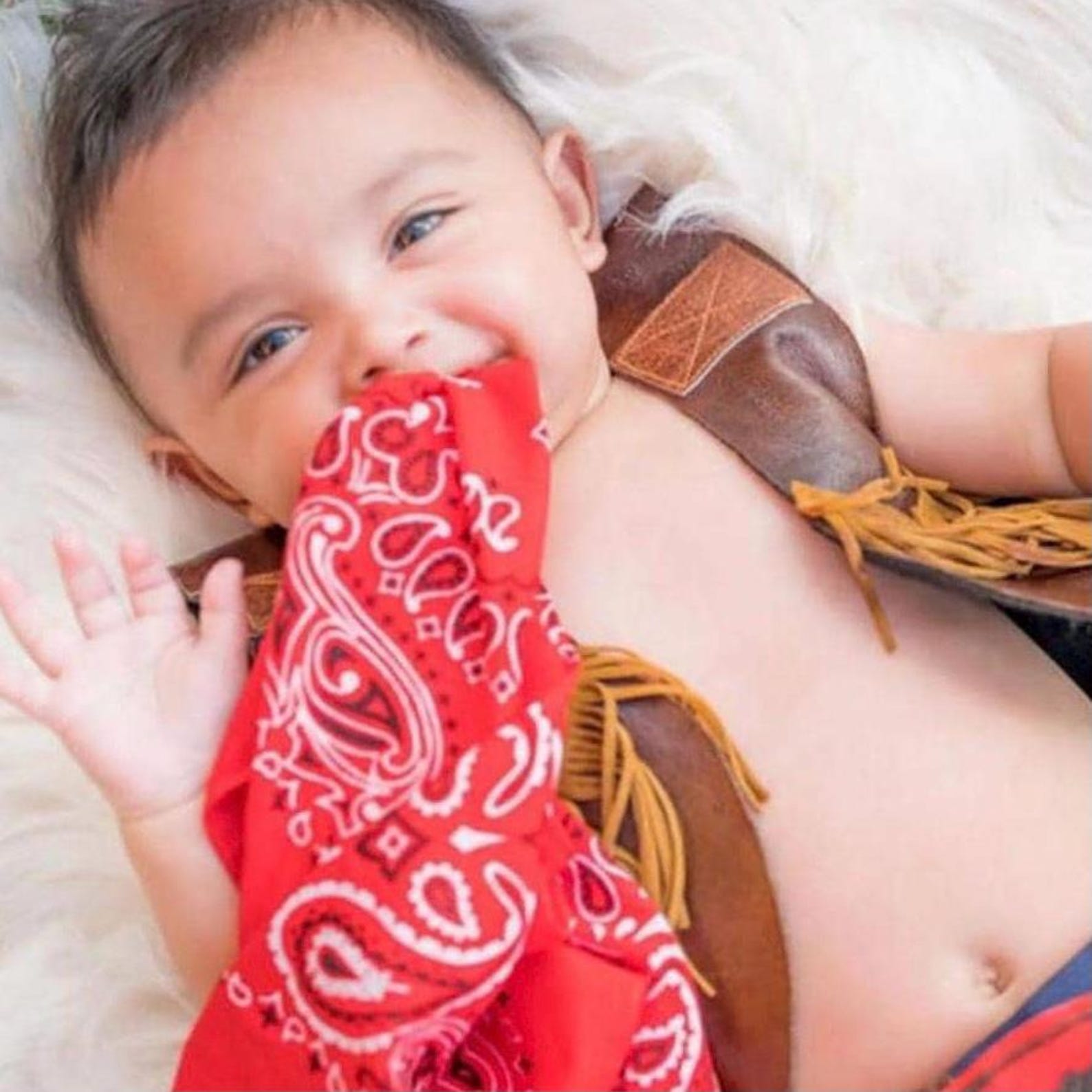 5 PIECES. My First Rodeo Baby COWBOY OUTFIT Baby Chaps Western Clothes ...