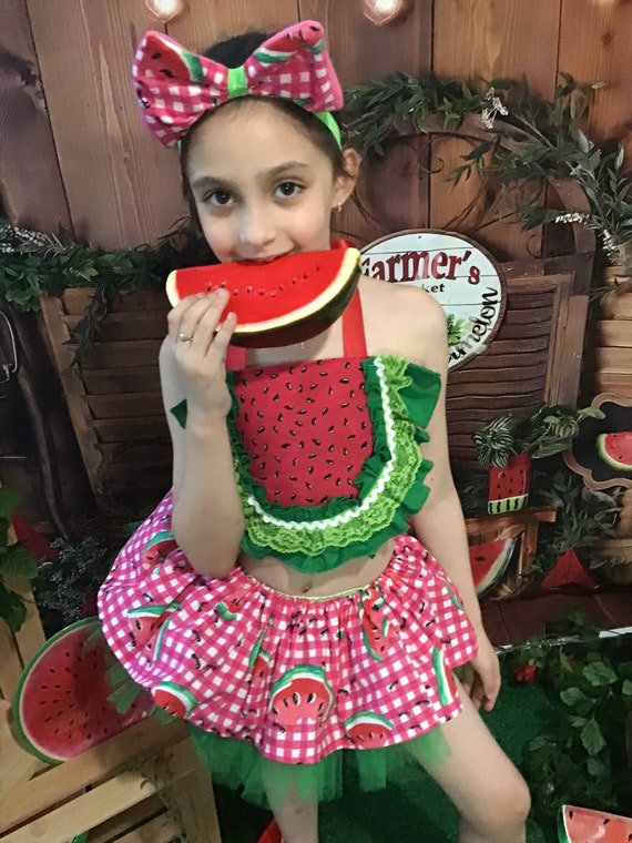 6 Pieces. Birthday WATERMELON Outfit You Are One in a Melon | Etsy