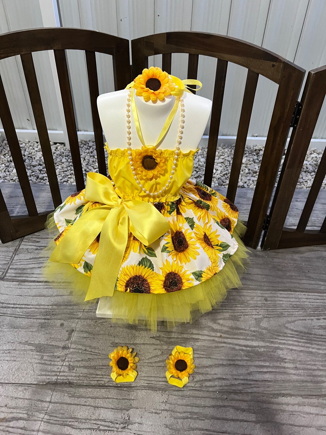 6 Pieces. Birthday SUNFLOWER Outfit You Are My Sunshine Pageant ...