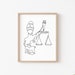 Lady Justice Lawyer One Line Drawing Office Decor - Etsy