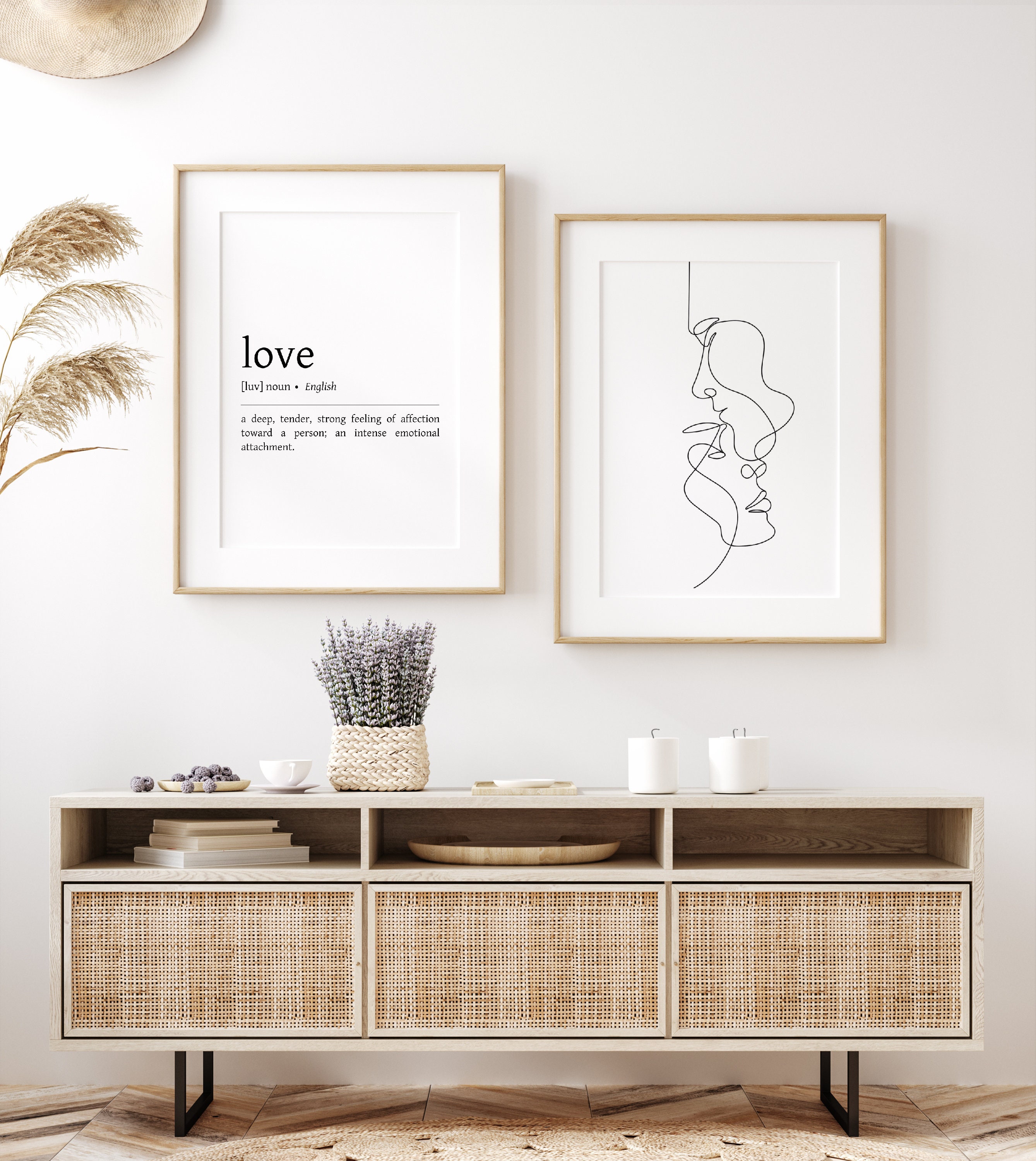 Set of 6 Couple One Line Drawing Wall Art 1 Bonus Print for Free - Etsy