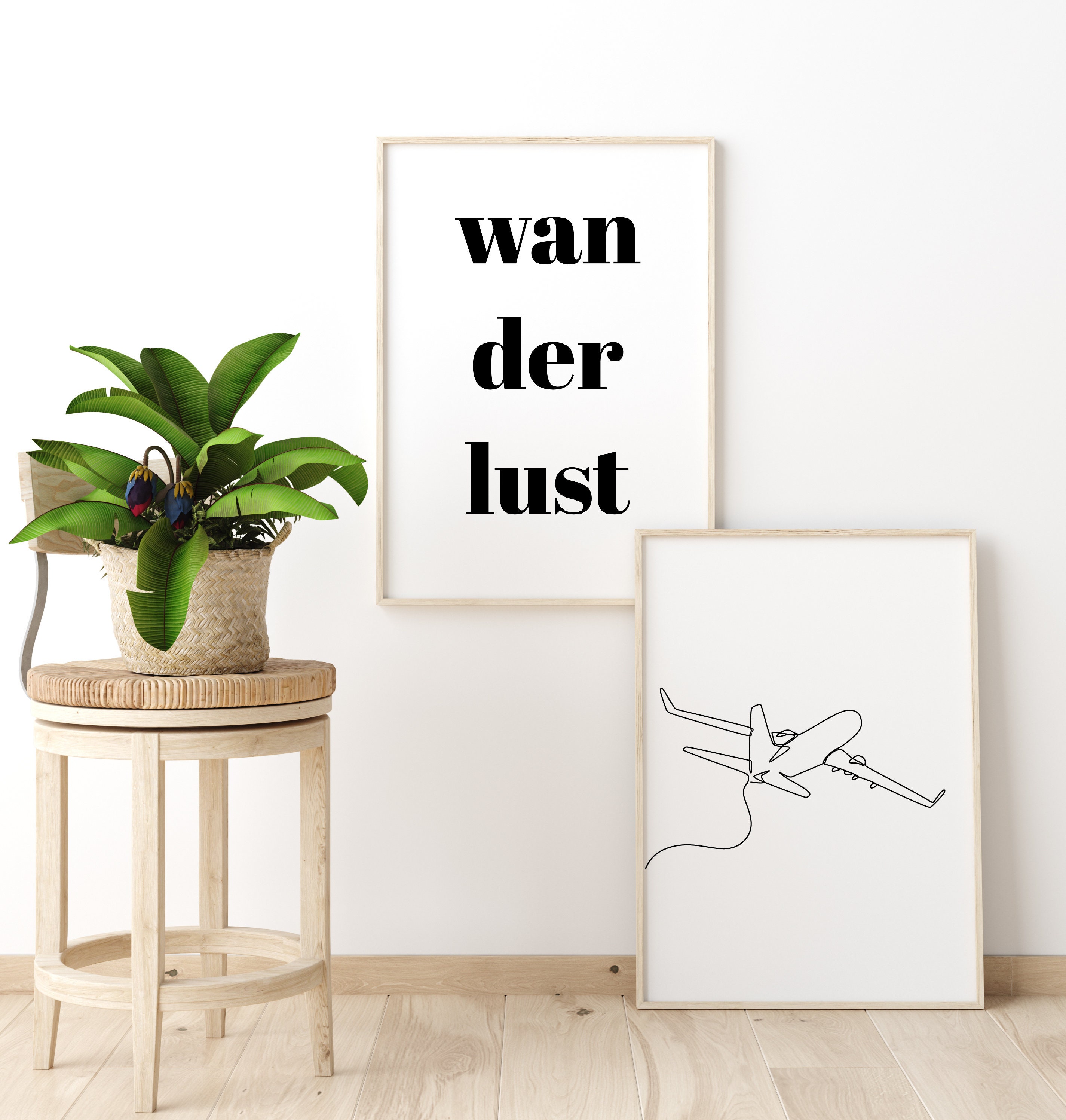 Set of 6 Travel One Line Drawing Wall Art 1 Bonus Print for Free - Etsy