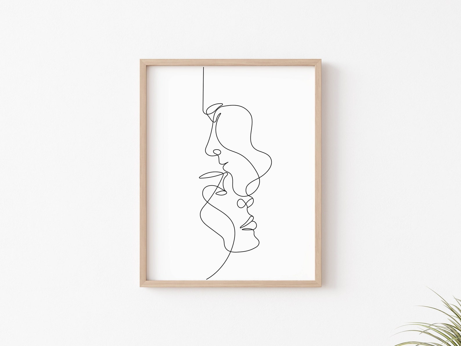 Set of 6 Couple One Line Drawing Wall Art 1 Bonus Print for Free - Etsy