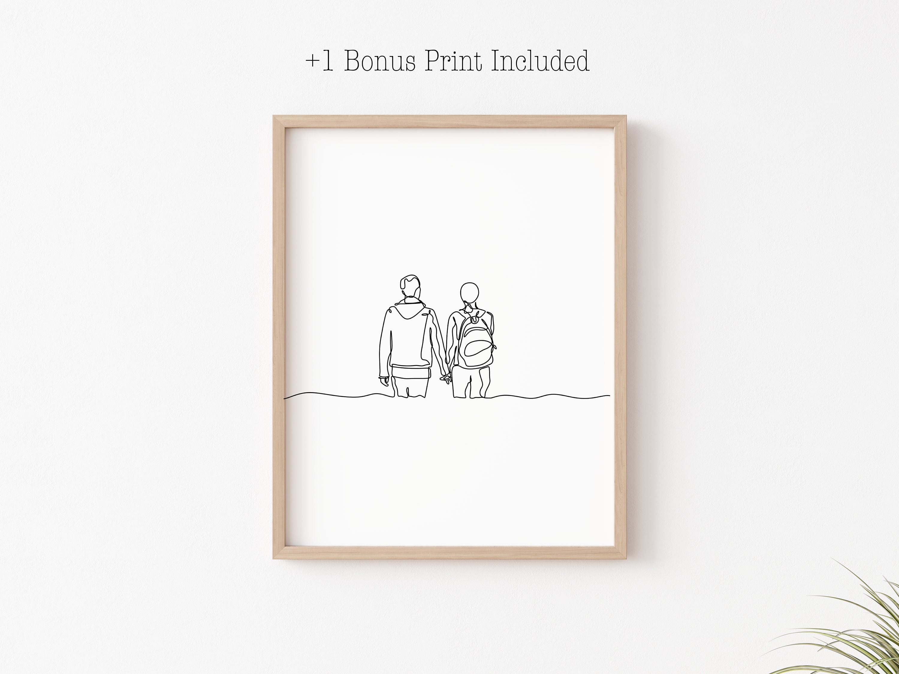 Set of 6 Travel One Line Drawing Wall Art 1 Bonus Print for Free - Etsy