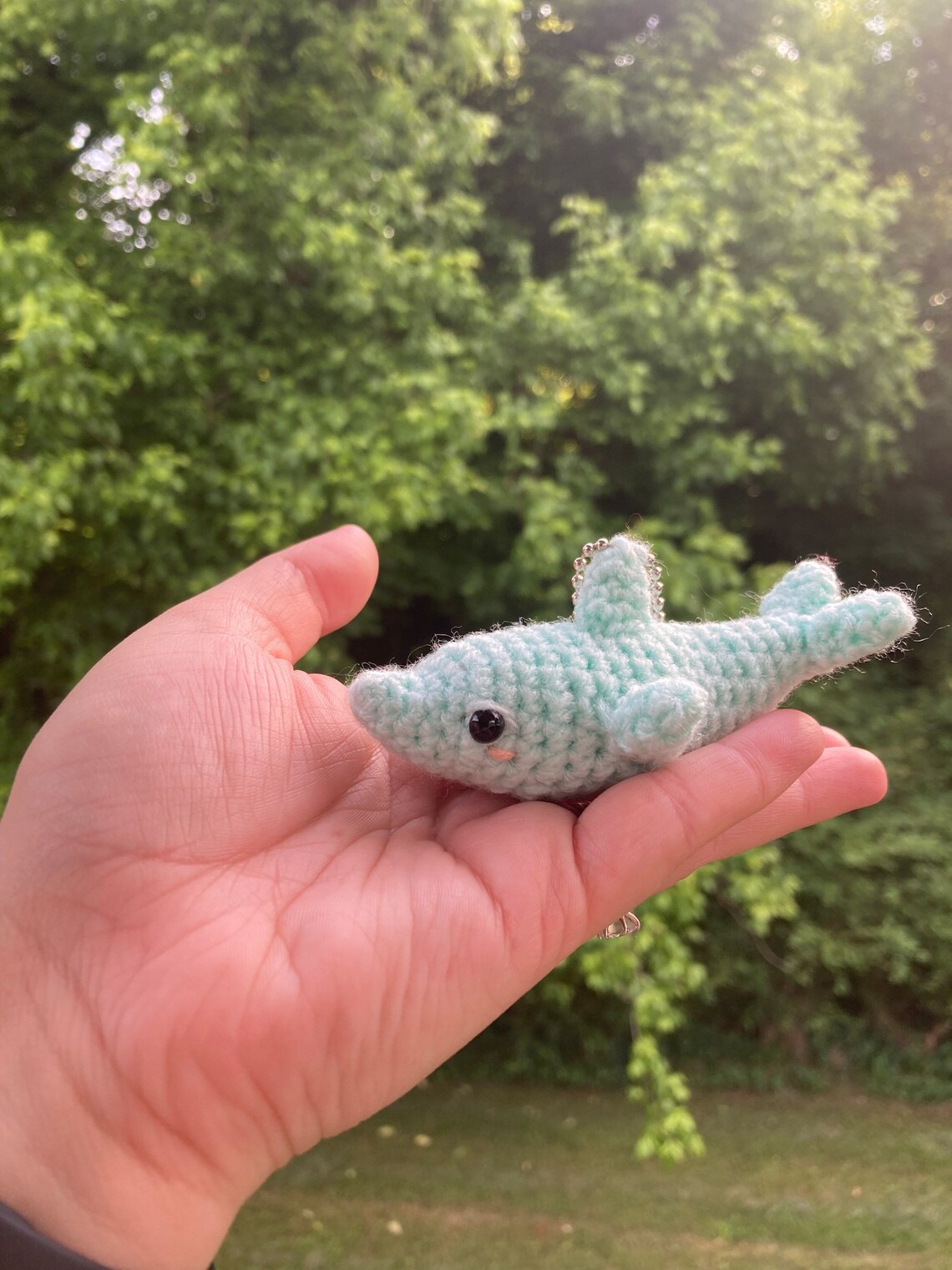 Crochet Dolphin Keychain - Etsy
