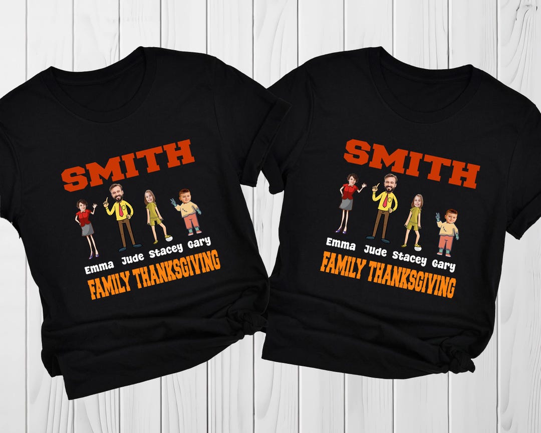 Personalized Family Thanksgiving Shirt, Thanksgiving Dinner Tshirt ...