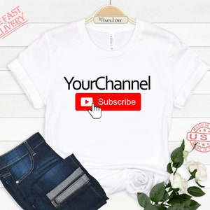 Custom Social Media Phenomenon Subscribe Shirt, Channel Shirt, Social ...