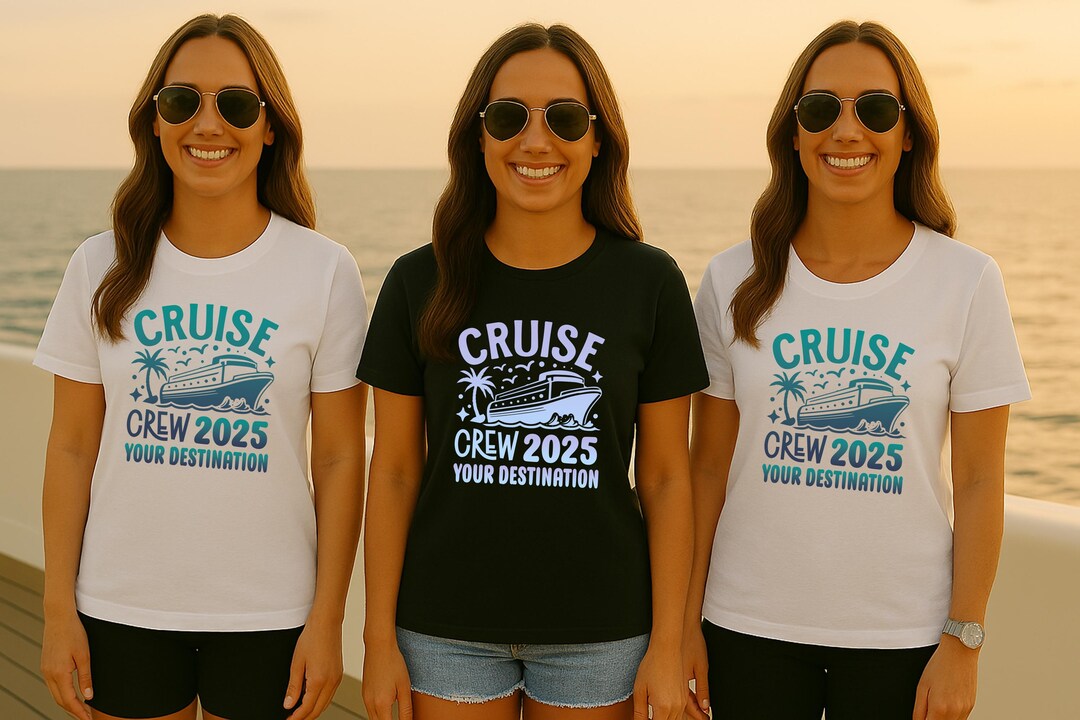 Cruise Crew 2025 Matching Shirts for Group Vacations, Custom ...