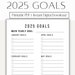 Printable 2025 Yearly and Monthly Goals Template L Instant Digital ...