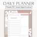 Printable Daily Planner in Boho Neutral Print Template L Instant ...