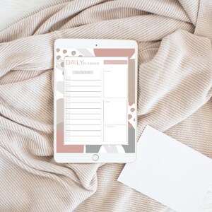 Printable Daily Planner in Boho Neutral Print Template L Instant ...