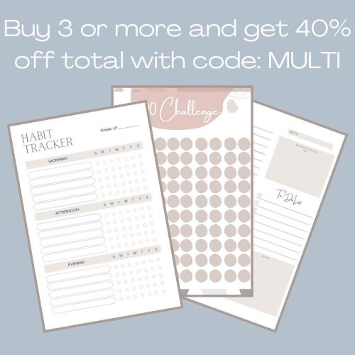 100 Day Challenge Goal Tracker | Printable PDF | Instant Digital ...