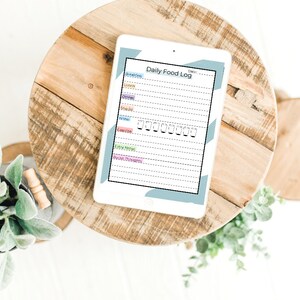 Printable Daily Food Log for Intuitive Eating and Healthy Lifestyle ...