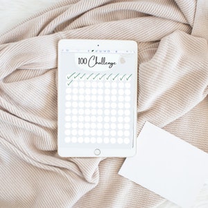 100 Day Challenge L One Hundred Goal Tracker L Printable PDF L | Etsy