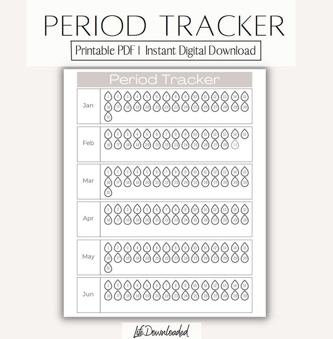 Period Tracker L Wellness Journal L Monthly Cycle Tracking L Women's ...