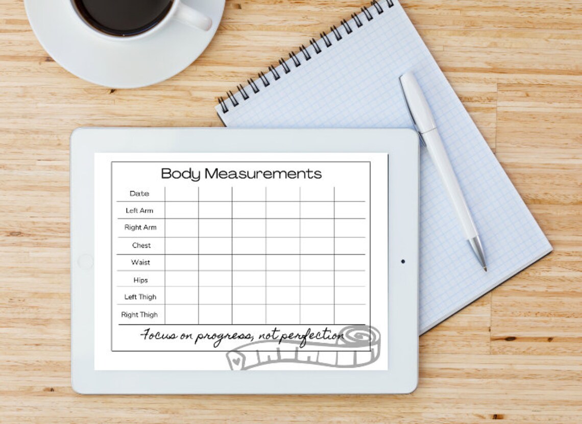 Printable Fitness Tracker | Body Measurement Tracker |weight Loss ...