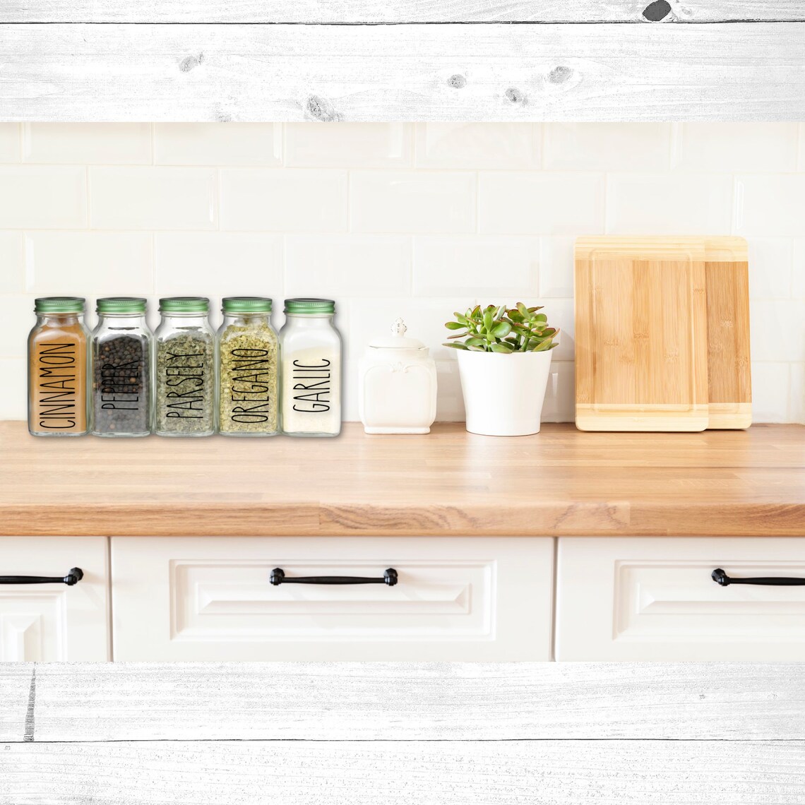 Rae Dunn Inspired Spice Decals Farmhouse Spice Jar Decals - Etsy