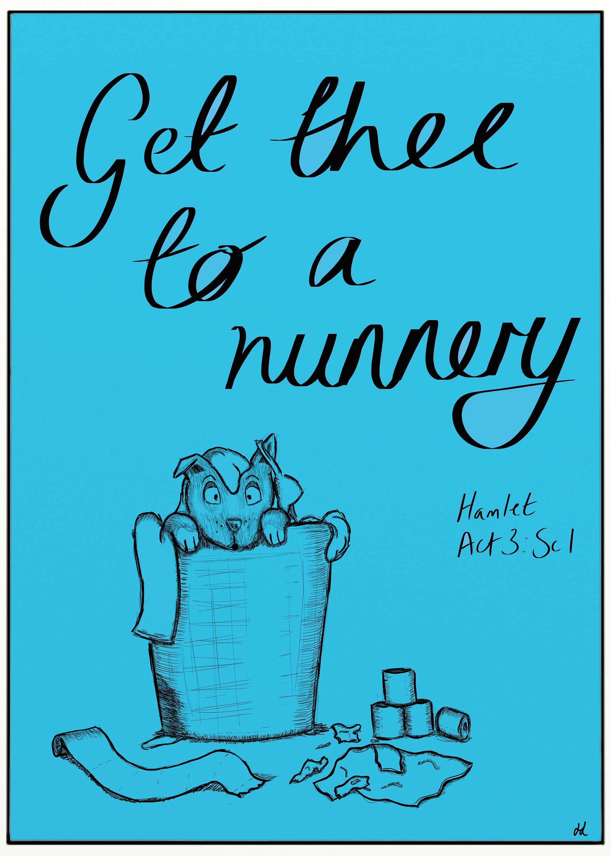 Get Thee to a Nunnery Shakespeare Quote A4/A5 Prints - Etsy