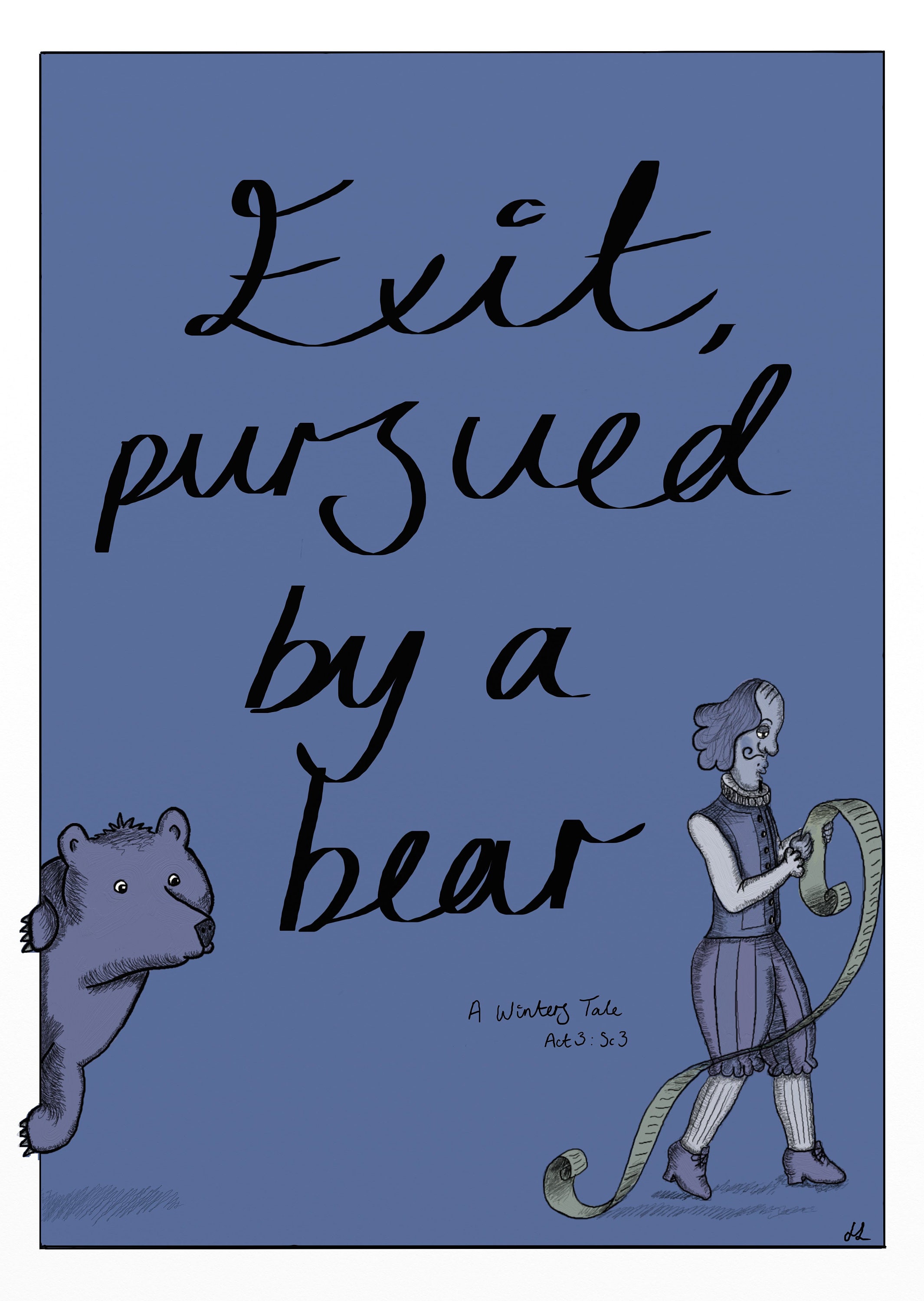Exit Pursued by Bear Shakespeare Quote A4/A5 Prints - Etsy Norway