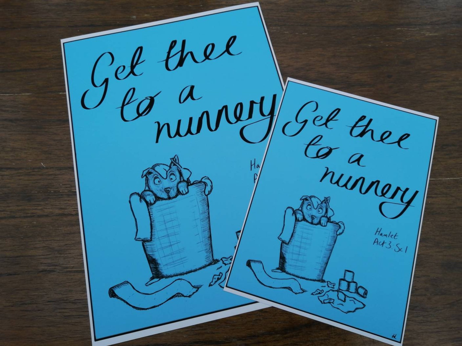 Get Thee to a Nunnery Shakespeare Quote A4/A5 Prints - Etsy