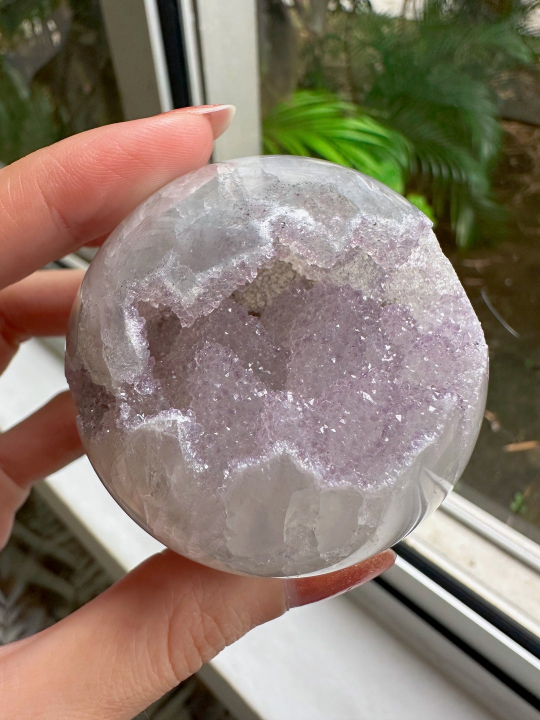 RARE Sugar Amethyst Sphere From Uruguay (5.7cm), Sugary Amethyst Sphere ...