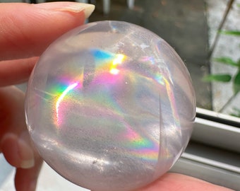 Wow! Clear Quartz With Rainbow Sphere - Etsy
