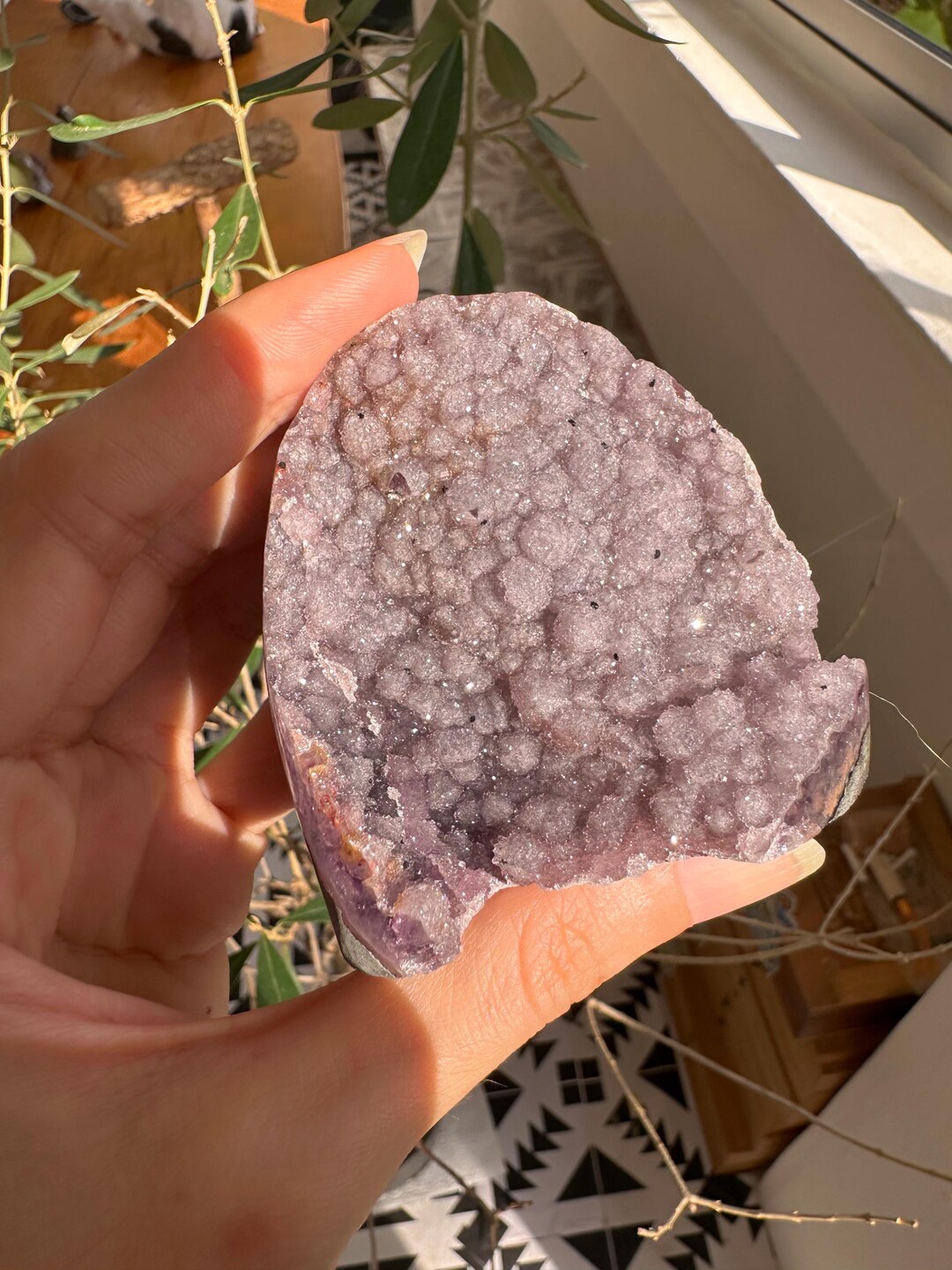 RARE Sugar Amethyst Geode From Uruguay (love the Soft Lilac Vibes) - Etsy