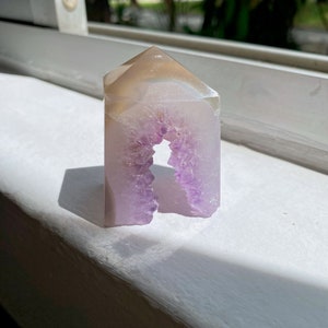 Beautiful Amethyst Agate Tower (magical Portal Tower Which Represents a ...