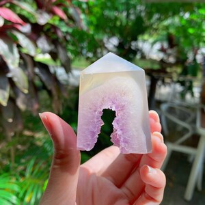 Beautiful Amethyst Agate Tower (magical Portal Tower Which Represents a ...