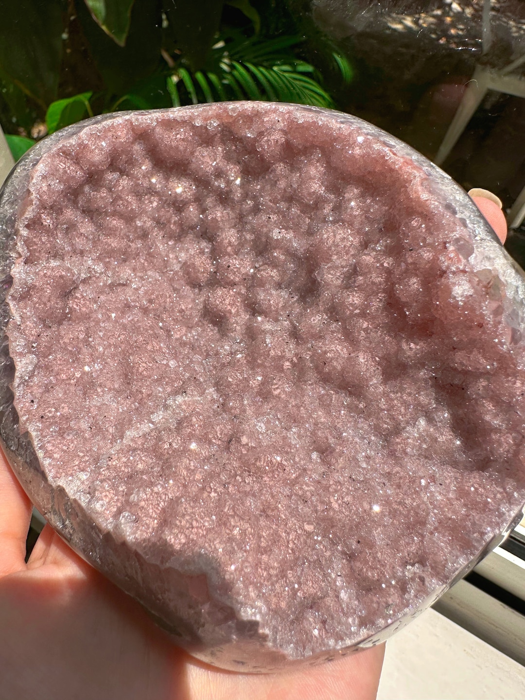 RARE Pink Sugar Amethyst Geode From Uruguay. Geodes Are a Special Kind ...