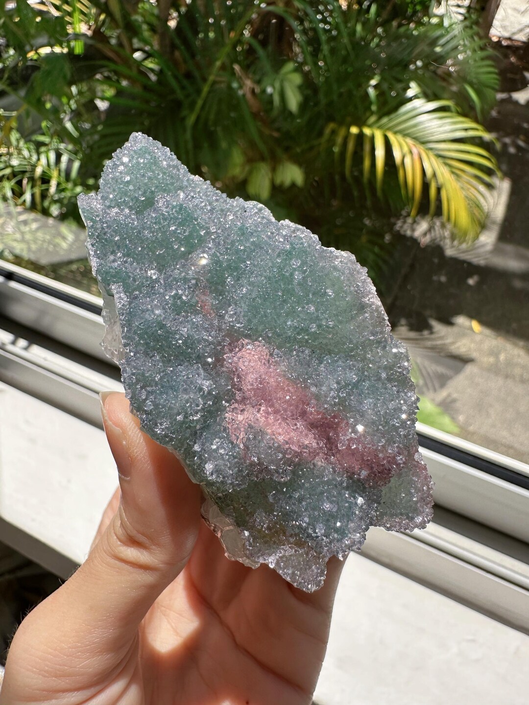 RARE Bicolor Sugar Amethyst From Uruguay (green is Such a Special Color ...