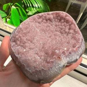 RARE Pink Sugar Amethyst Geode From Uruguay. Geodes Are a Special Kind ...