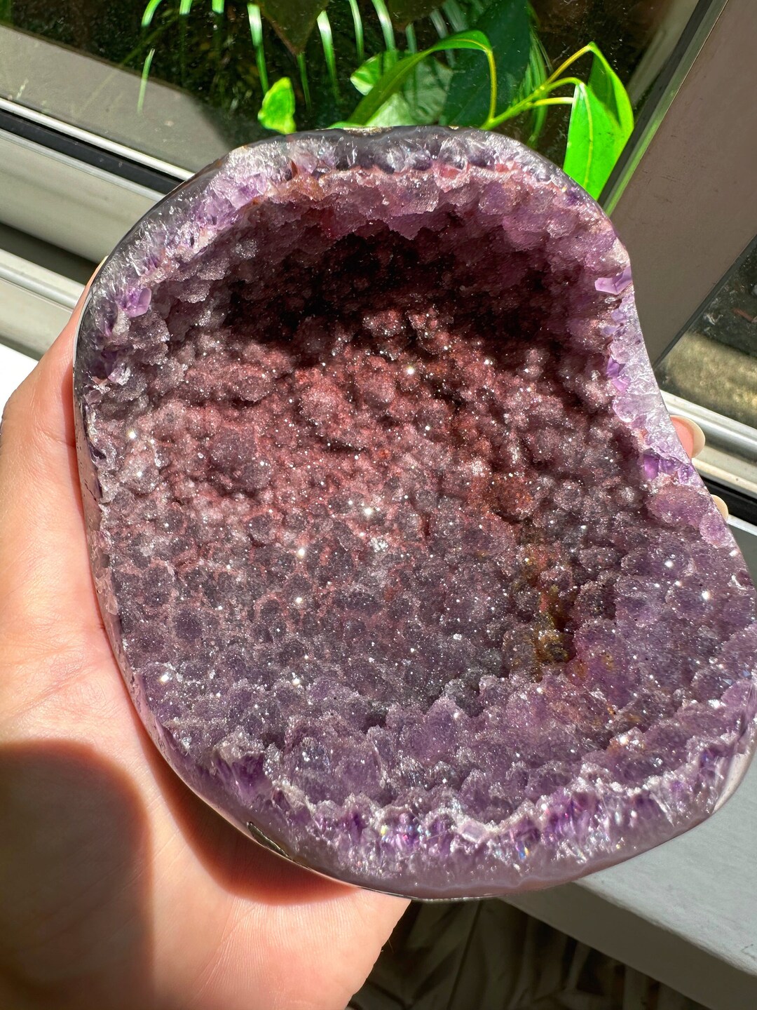 RARE Sugar Amethyst Geode From Uruguay. High Quality Juicy Rich Deep ...