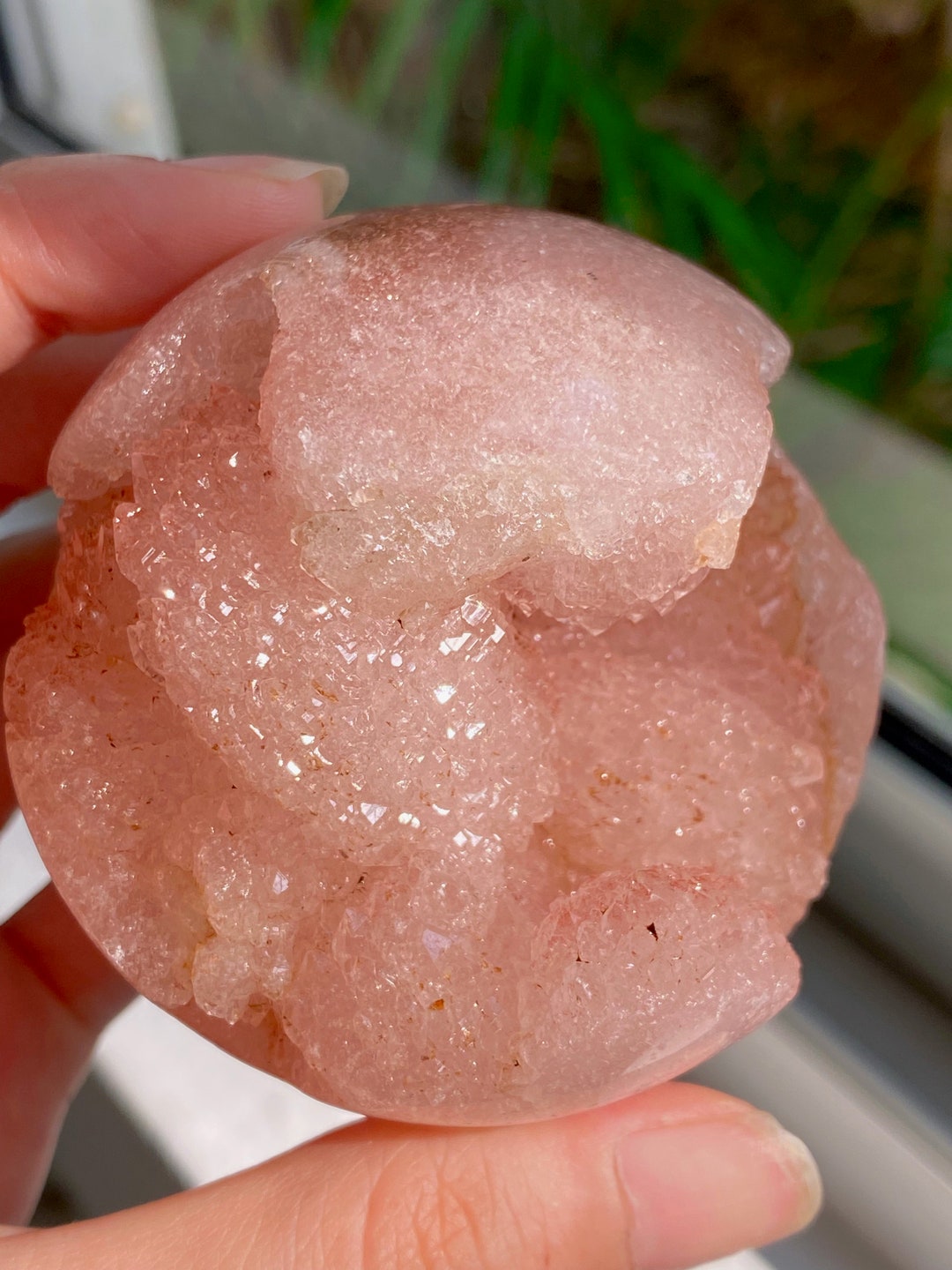 RARE Bubble Gum Pink Amethyst Sphere this Beauty Has Spectacular ...