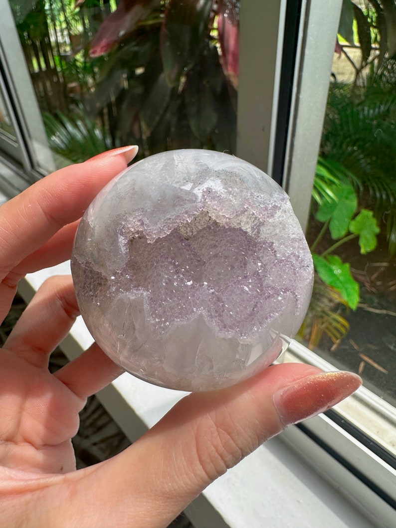 RARE Sugar Amethyst Sphere From Uruguay (5.7cm), Sugary Amethyst Sphere ...