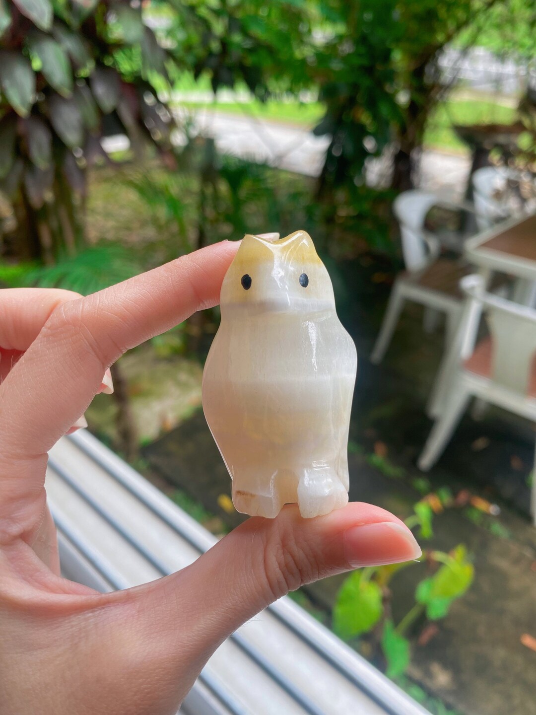 White Calcite Owl Carving (self Standing), Crystal Carving - Etsy