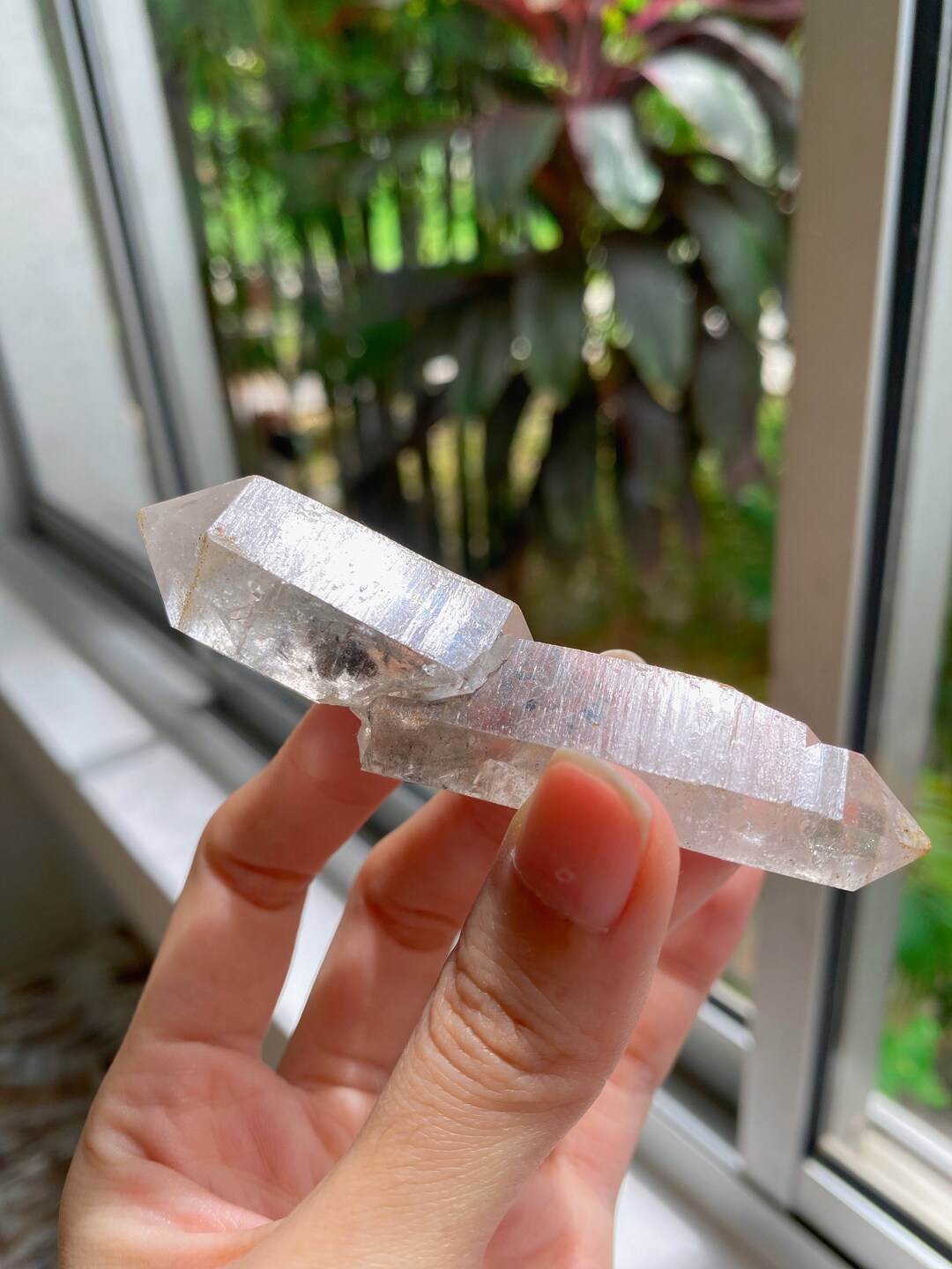 RARE Quick Sand Enhydro Double Terminated Quartz From Pakistan (more ...
