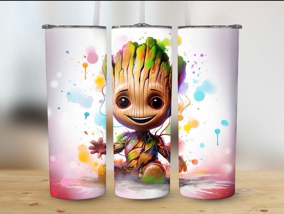 Groot Hot or Cold Tumbler 20oz Metal Straw Included Gift for Her Gift ...