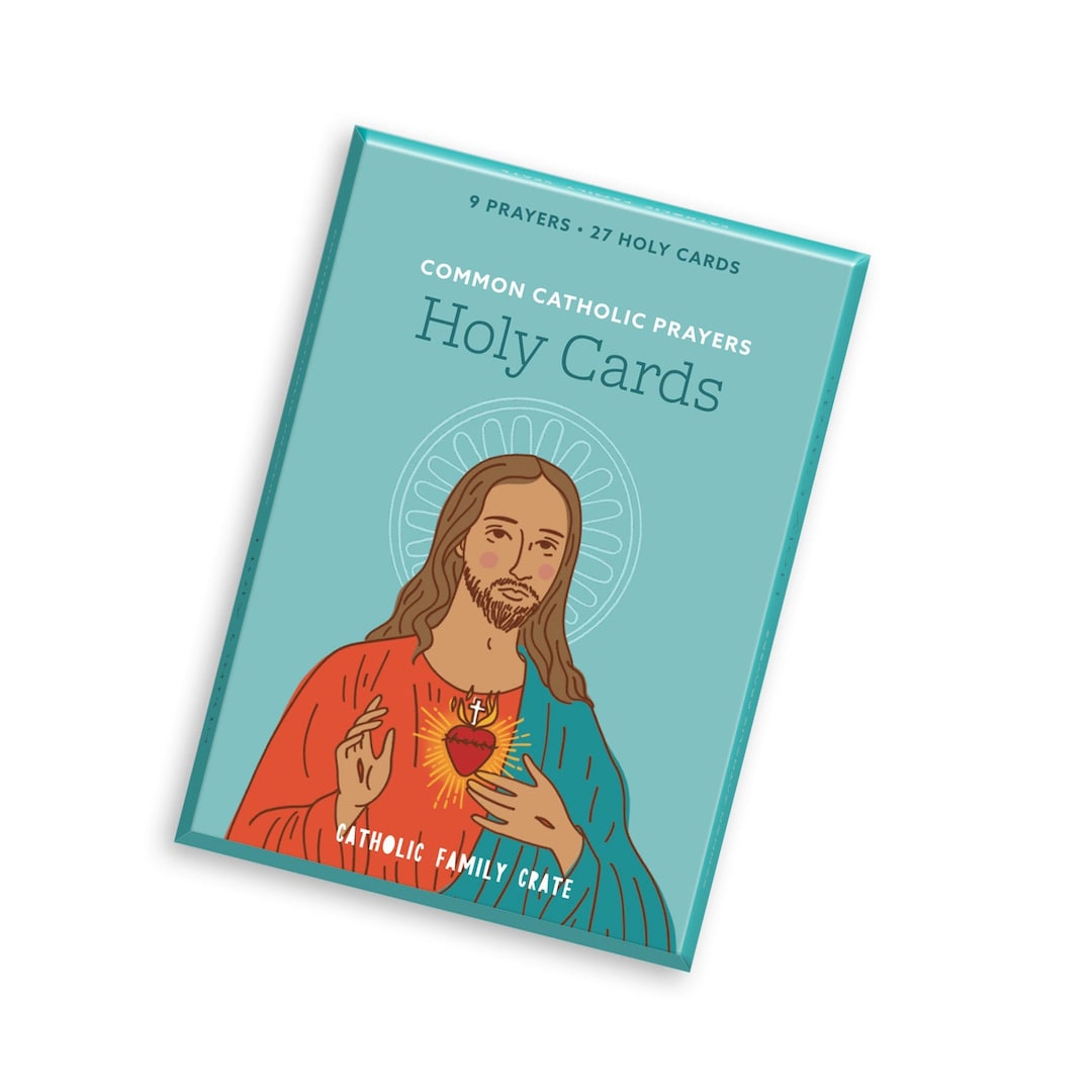 Holy Cards - Catholic Prayers (27 Cards), Prayer Cards, Catholic Cards ...