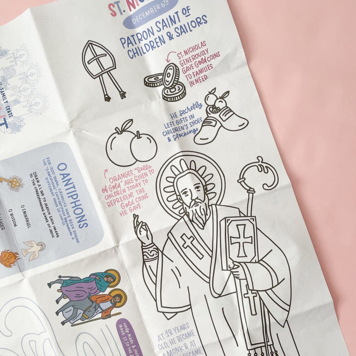 Advent Jumbo Activity Sheet - Pack of 3 - Advent Activity Sheet ...