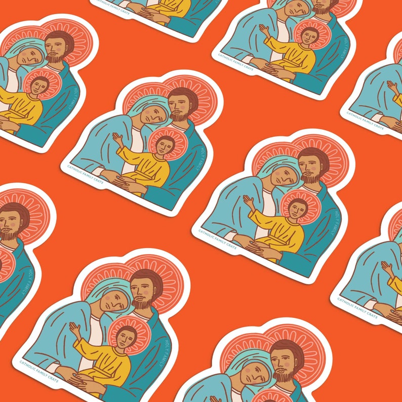 Holy Family Sticker - Etsy