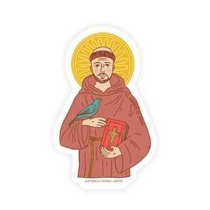 Saint Francis of Assisi Sticker - Etsy