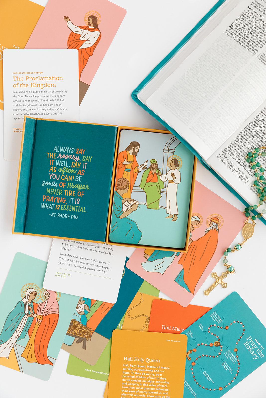 Rosary Flashcards, Flashcards, Pray the Rosary, Catholic Kids, Prayer ...