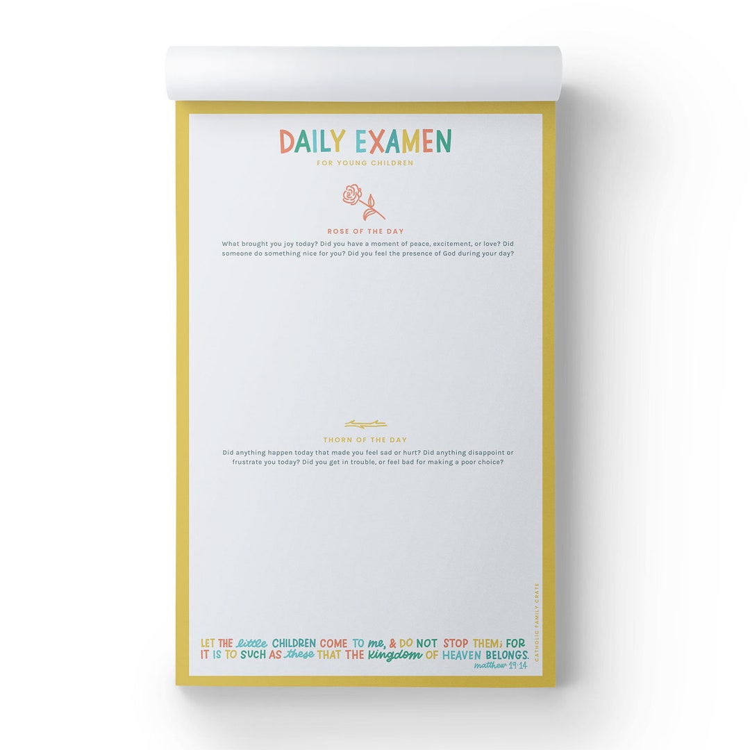 Children’s Daily Examen Notepad - Etsy