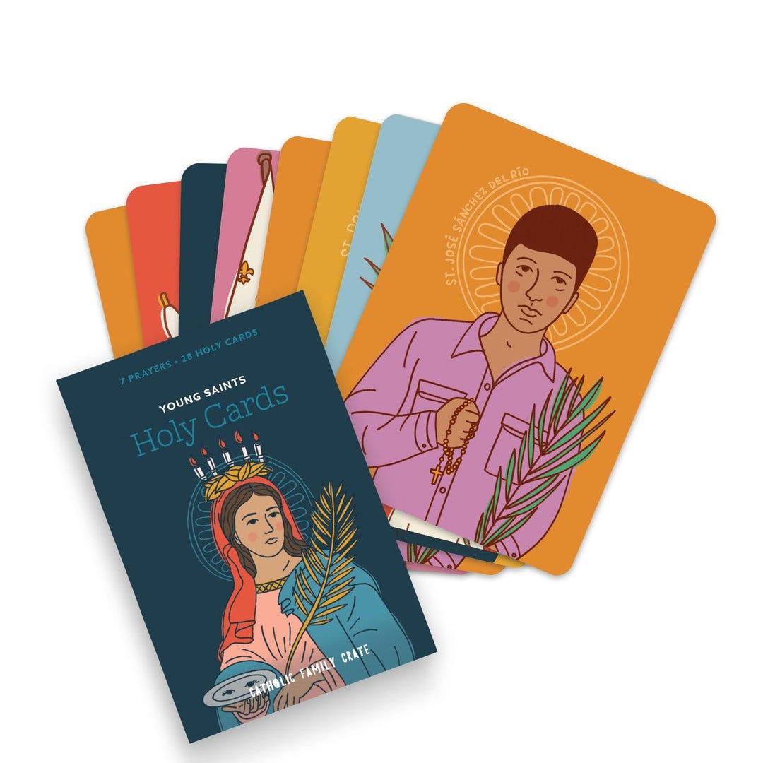 Holy Cards Pack - Young Saints, Prayer Cards, Catholic Cards, Catholic ...