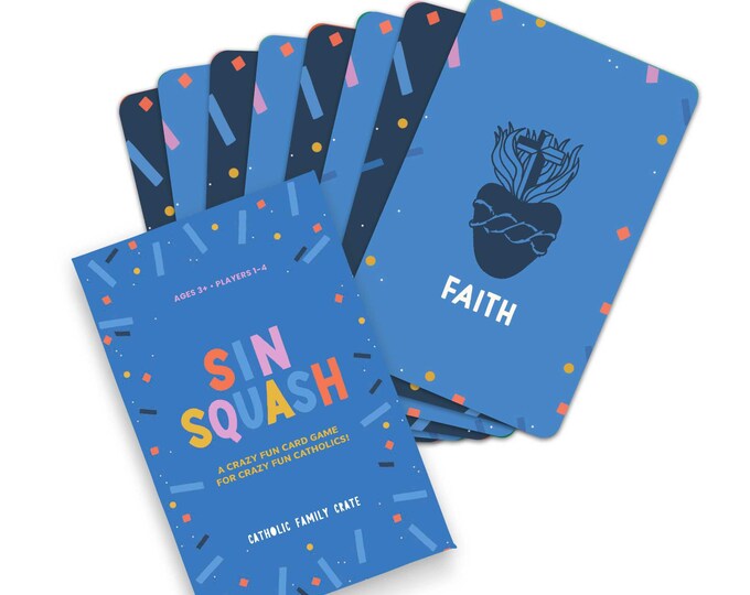 Catholic Card Game on Sin Sin Squash Holy Reconciliation - Etsy