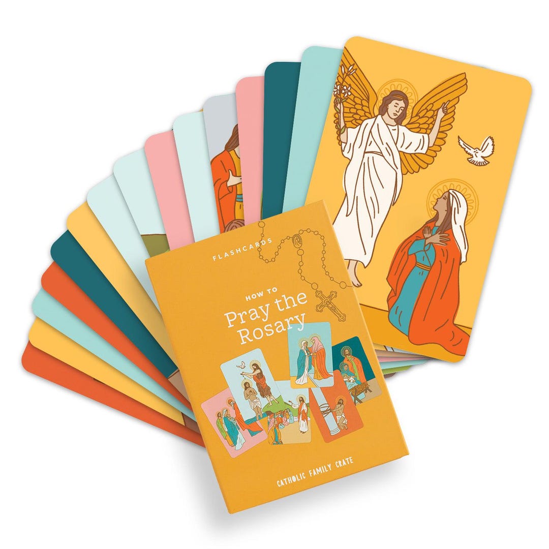 Rosary Flashcards, Flashcards, Pray the Rosary, Catholic Kids, Prayer ...