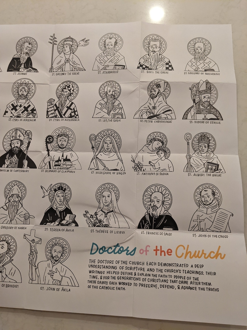 Doctors of the Church Jumbo Activity Sheet - Pack of 3 - Activities for ...