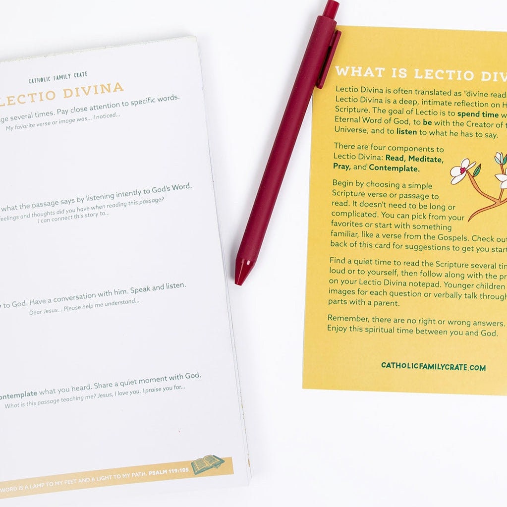 Lectio Divina Notepad Kids Prayer Journal Family Bible Study Activity ...