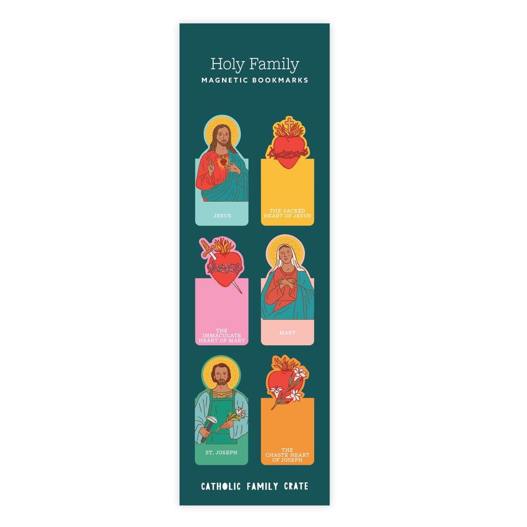Holy Family Magnetic Bookmarks, Catholic Bookmarks, Magnetic Bookmarks ...